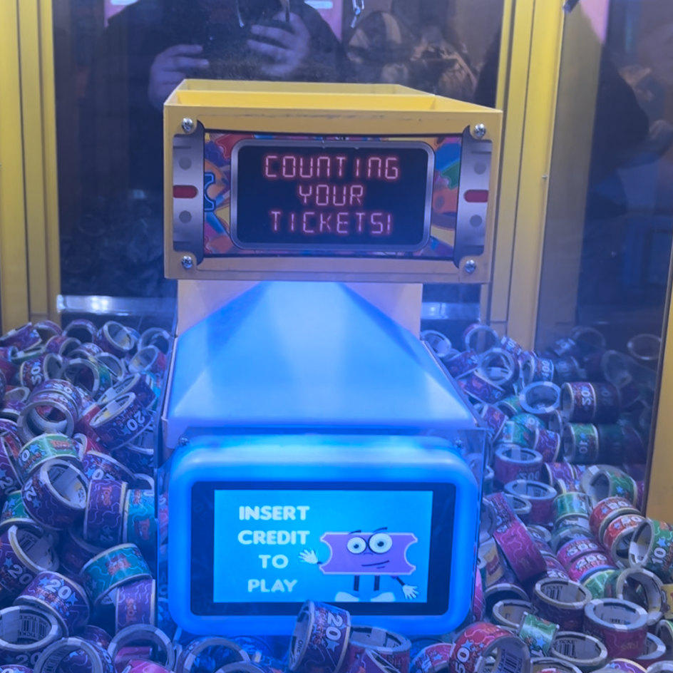 AI ticket Man (tons of Tickets claw machine by ice) AI Voice Generator ...